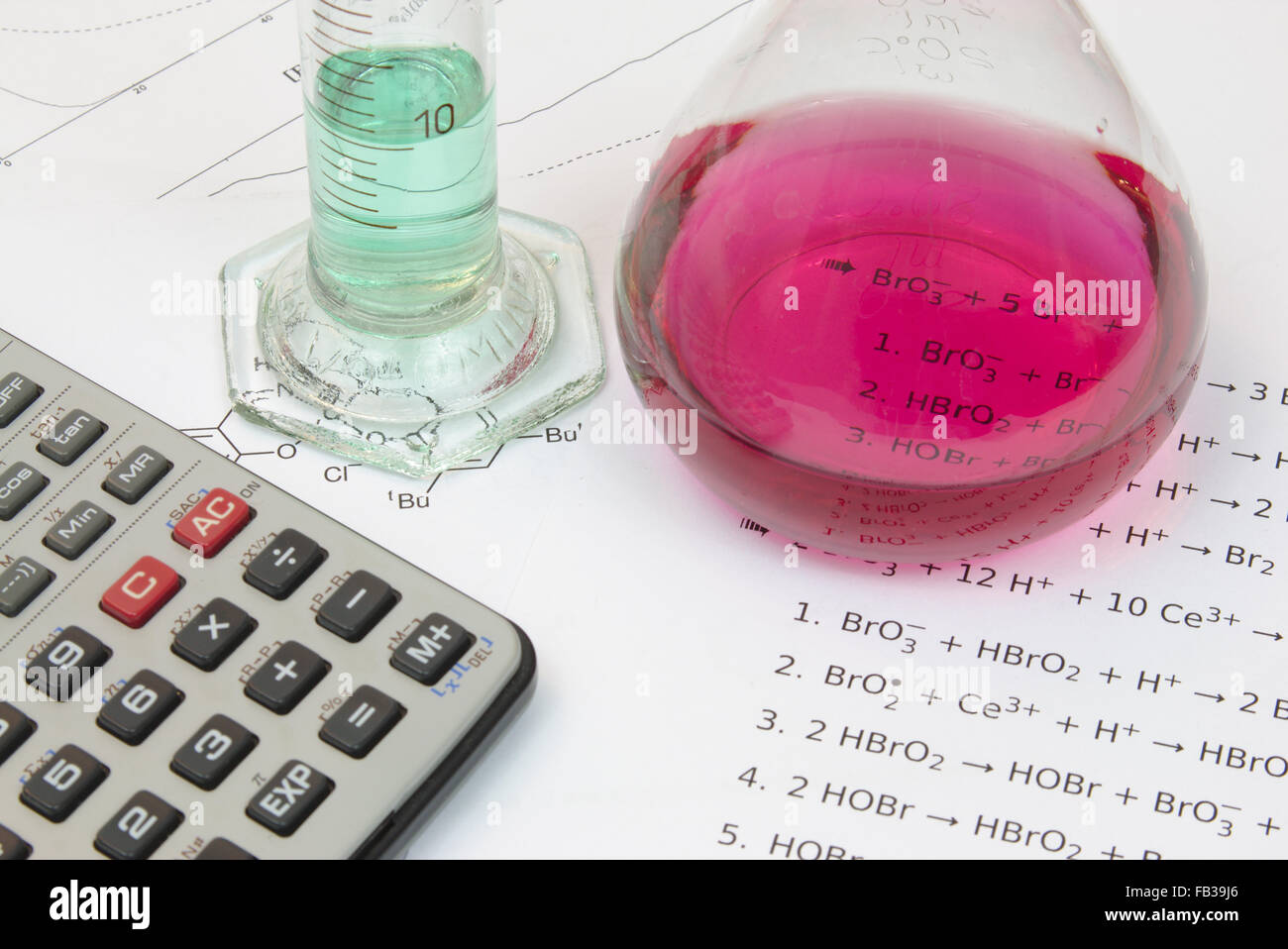 Green chemistry reaction formula hi-res stock photography and images ...