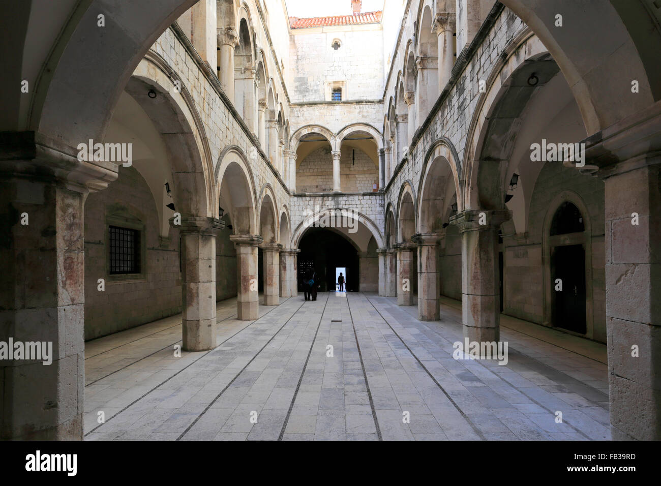 The Memorial Rooms in the Sponza palace, Main Street of Dubrovnik ...