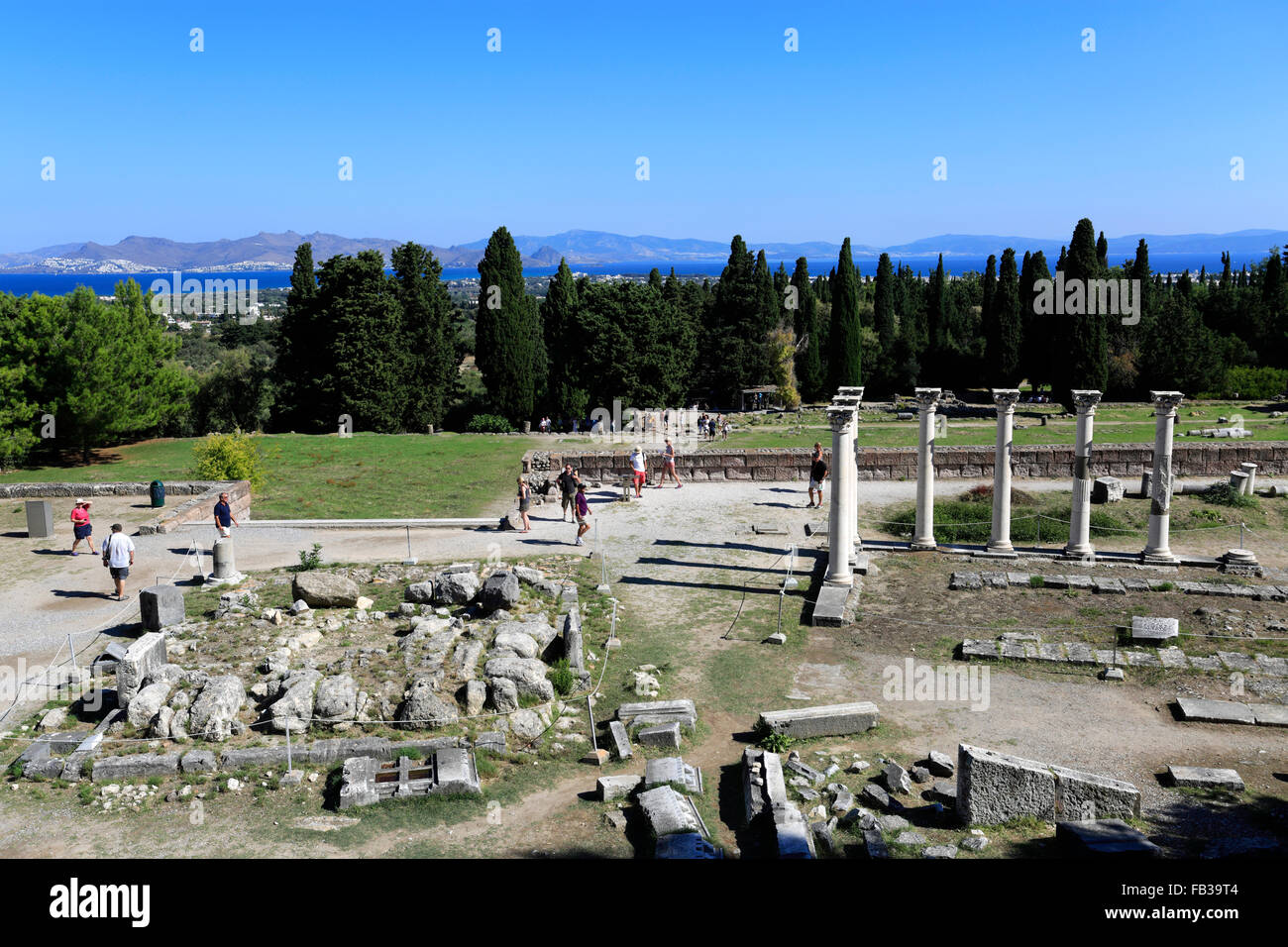 The Asklepeion a healing temple, sacred to the god Asclepius, the ...