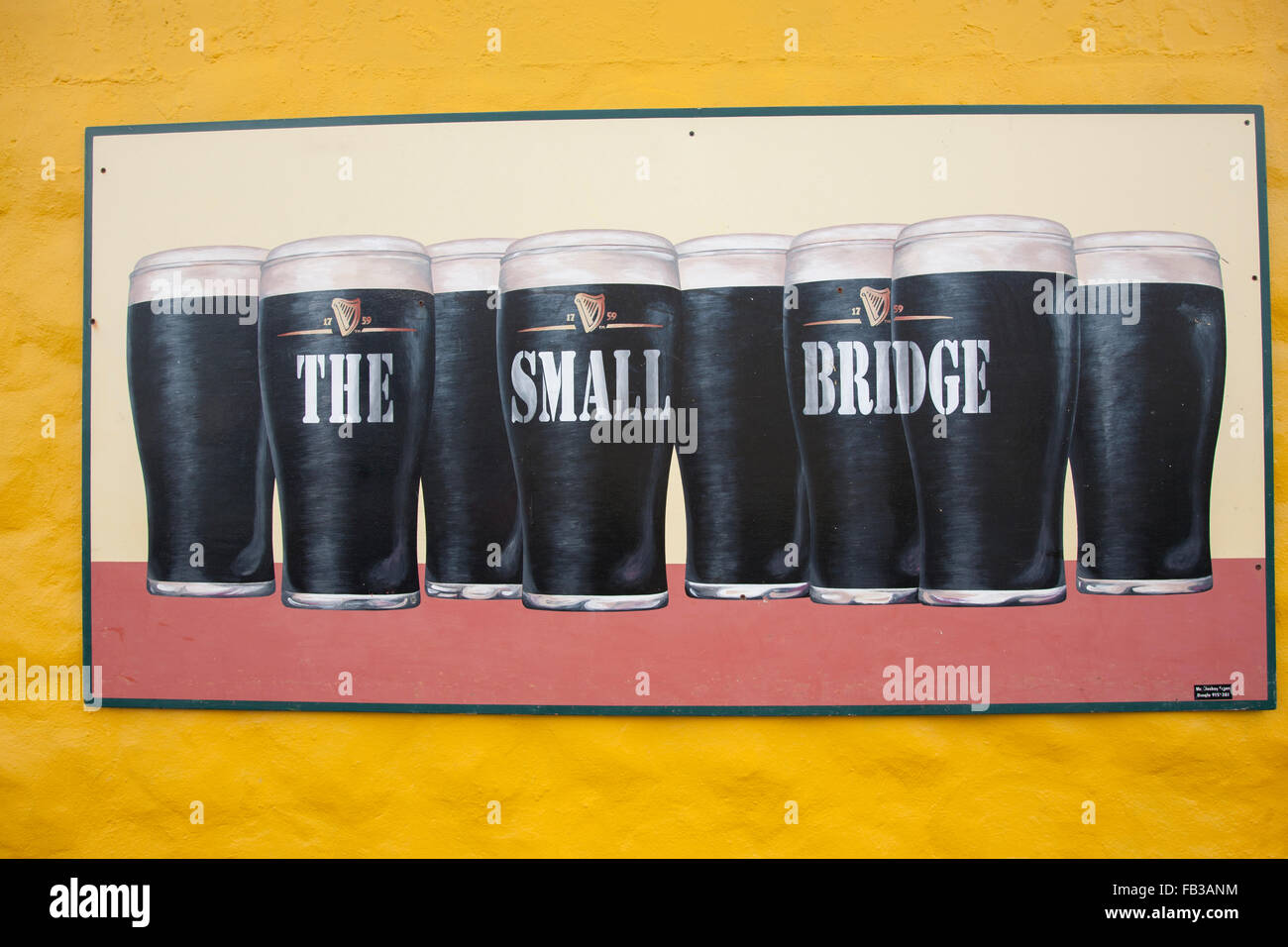 Samll Bridge An Droichead Beag Guinness Pub and Bar Sign; Dingle ...