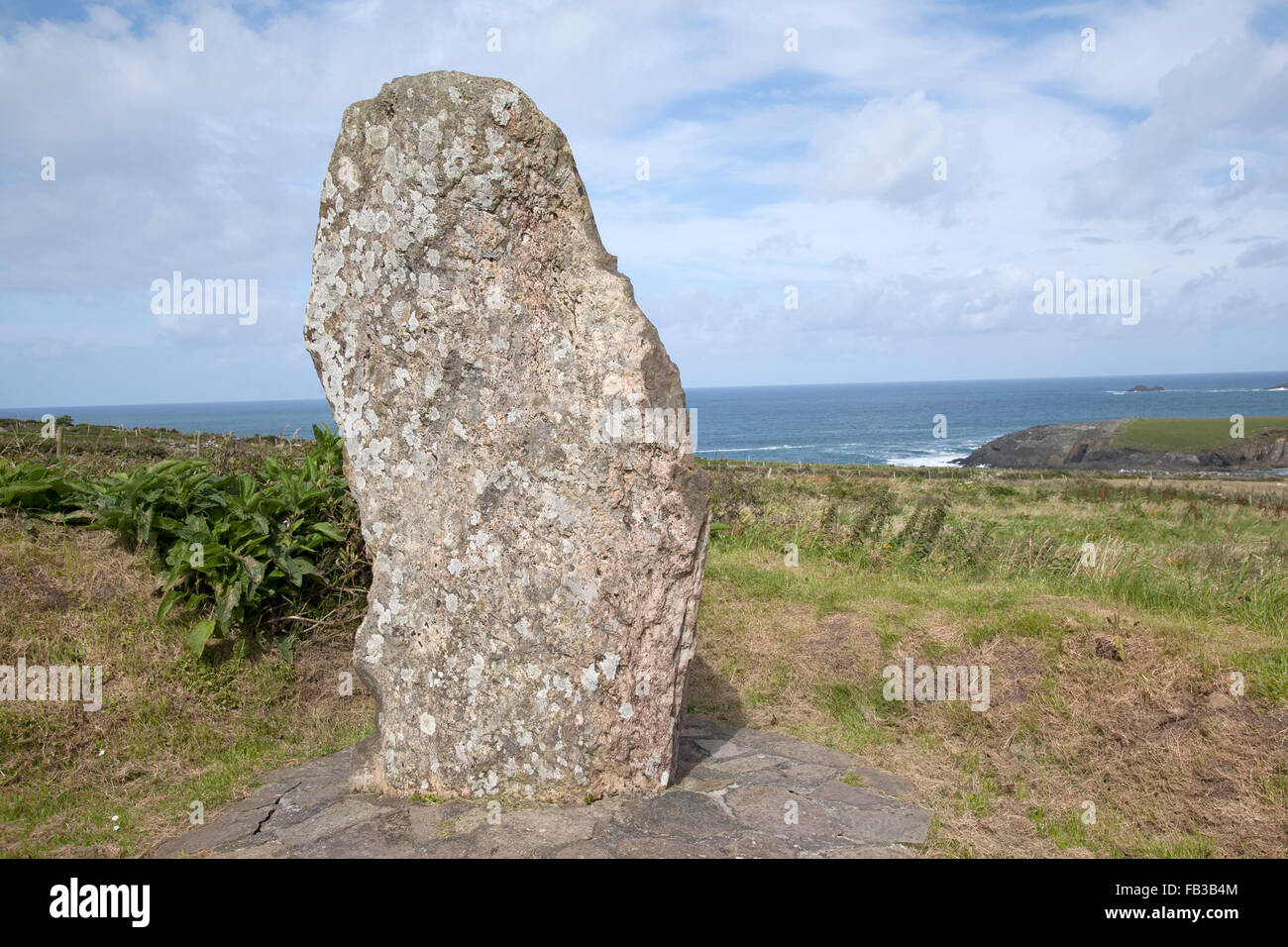 Standing Stone near Ballyferriter Village; Dingle Peninsula; Ireland ...