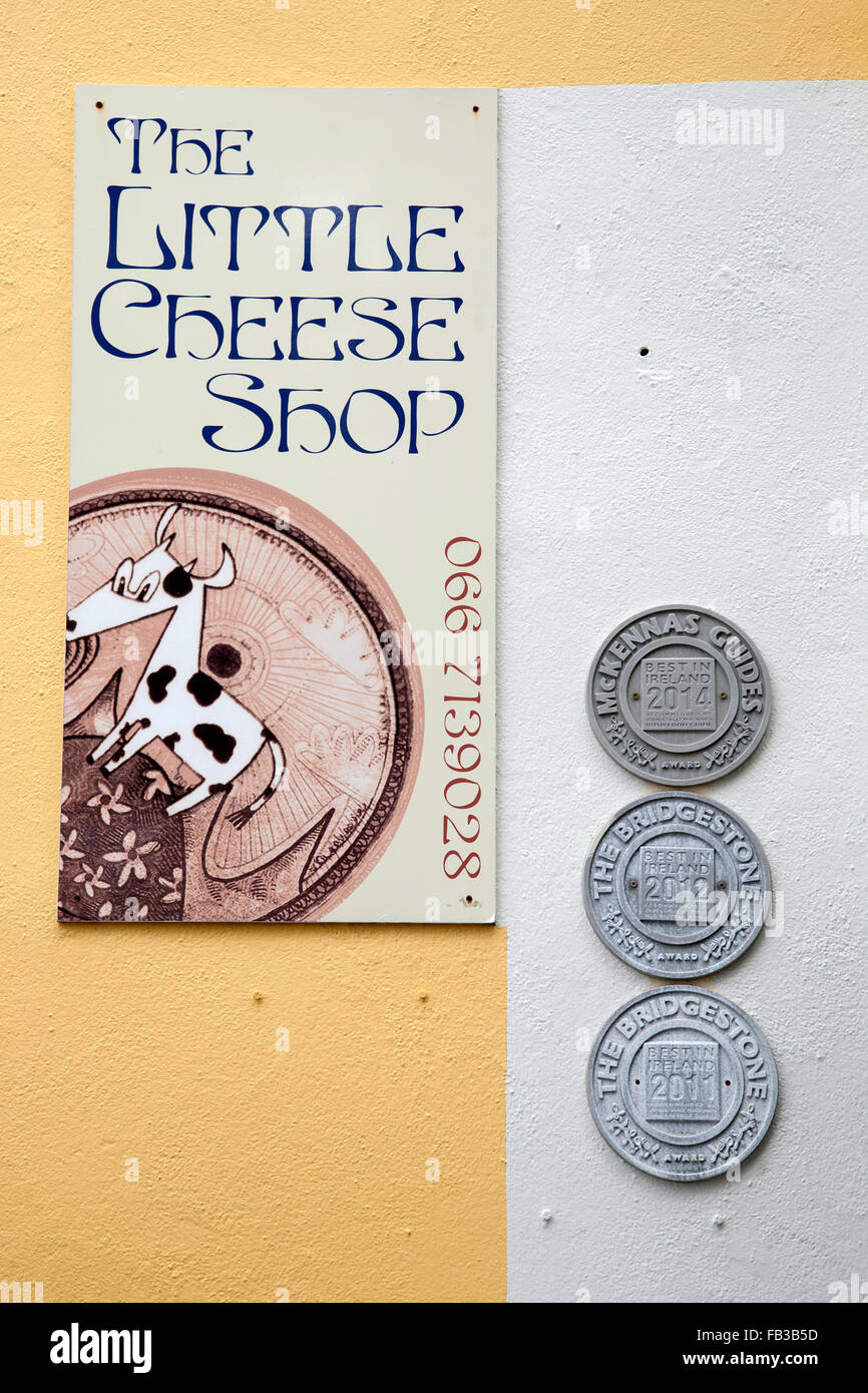 Little Cheese Shop Sign, Dingle, Ireland Stock Photo - Alamy