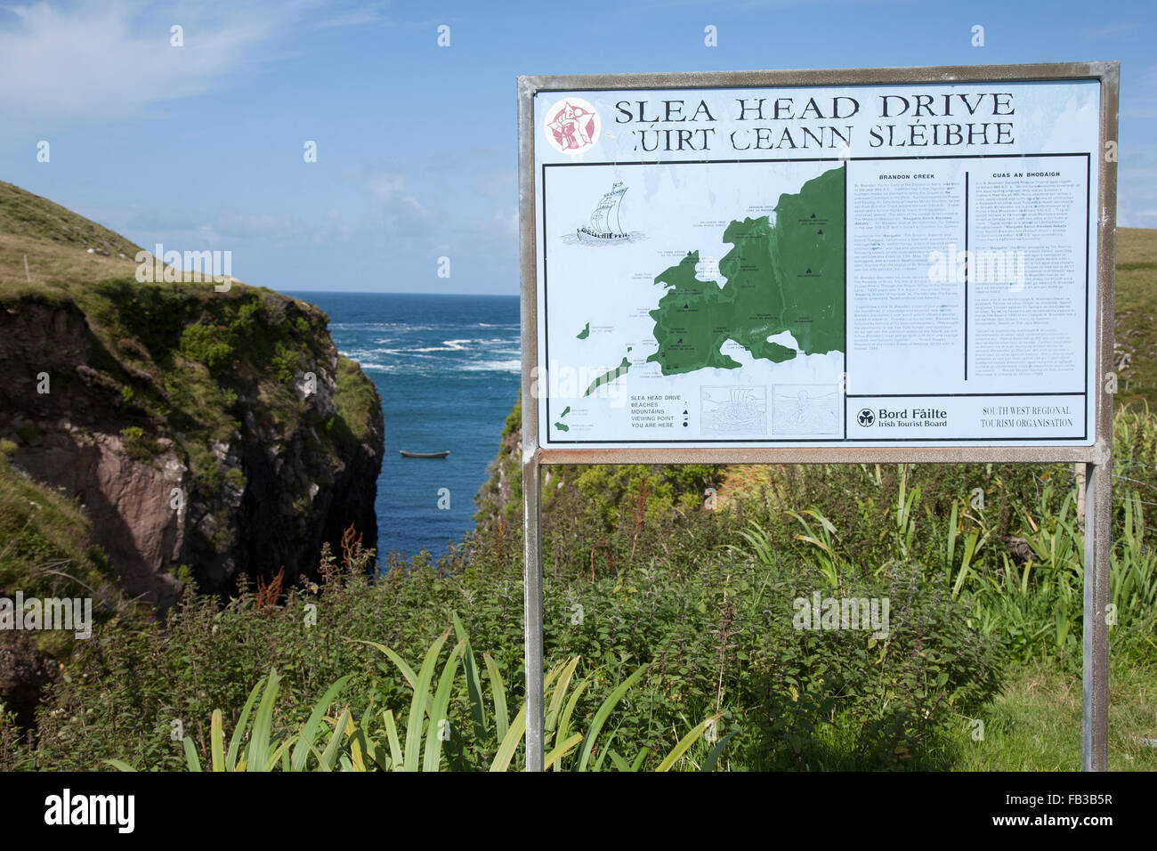 Slea Head Drive Sign, Dingle Peninsula; Ireland Stock Photo - Alamy