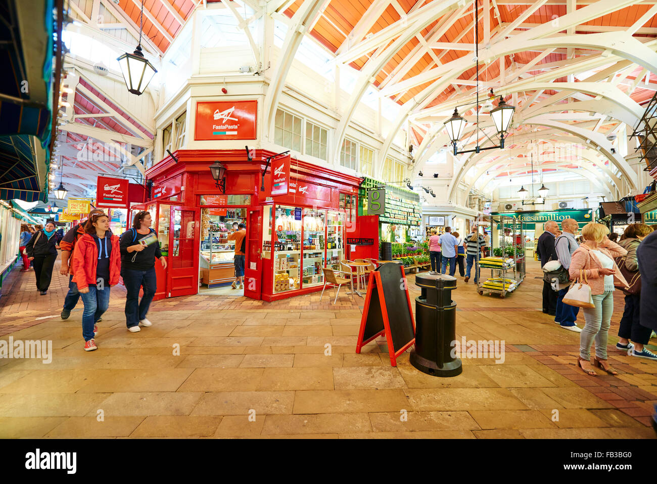 Oxford Market, Oxford, Oxfordshire, Great Britain, Europe Stock Photo ...