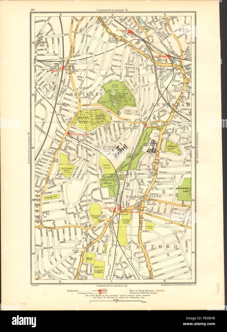 Map of catford hi-res stock photography and images - Alamy