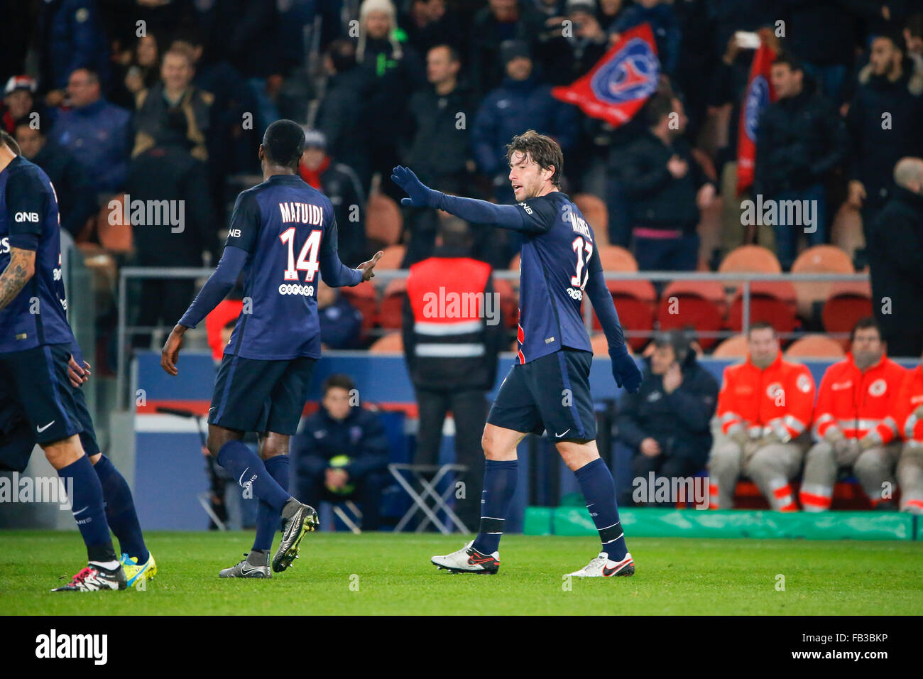 Paris, France. 08th Jan, 2016. French League 1 football. Paris St ...