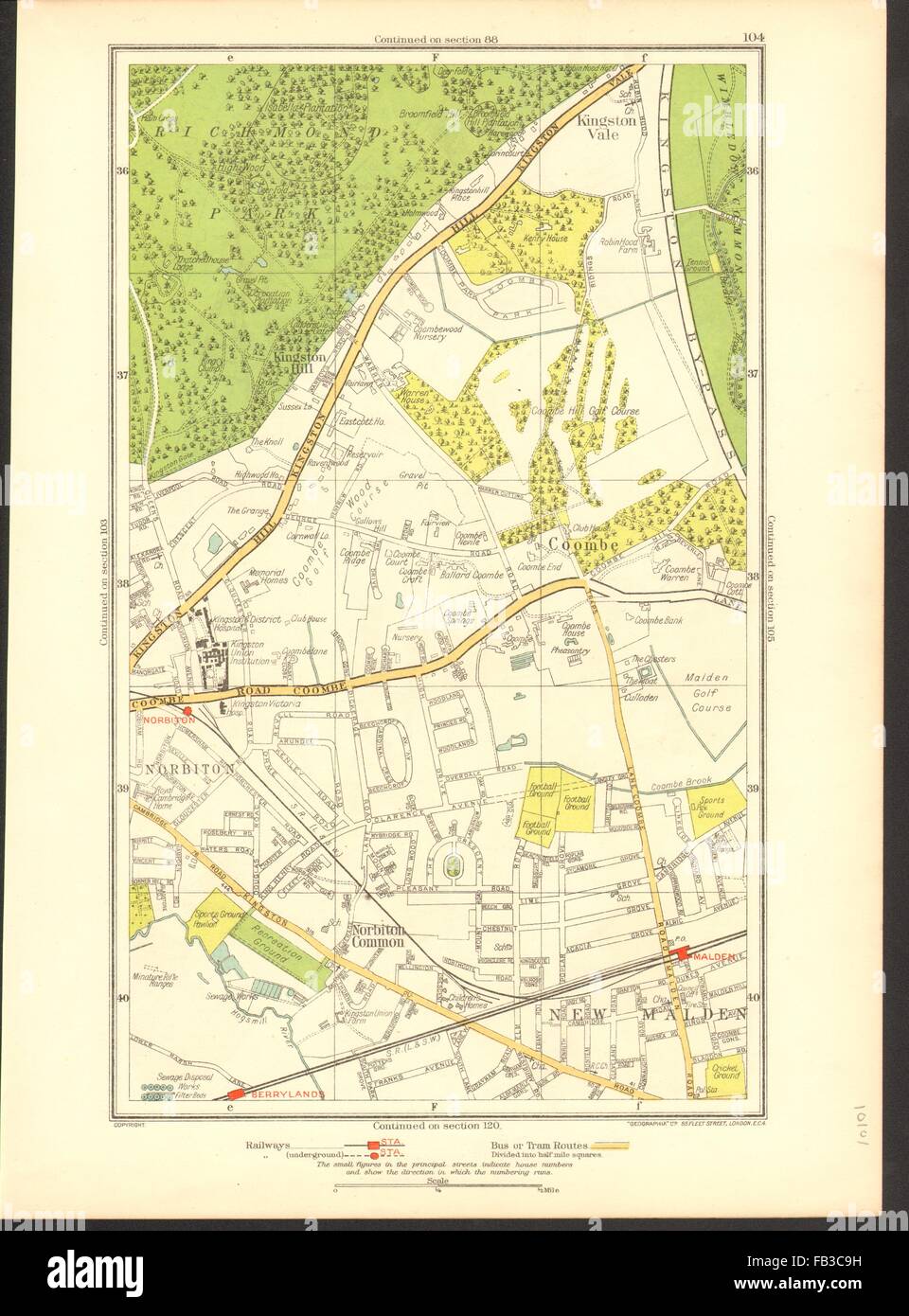 Map of kingston hi-res stock photography and images - Alamy