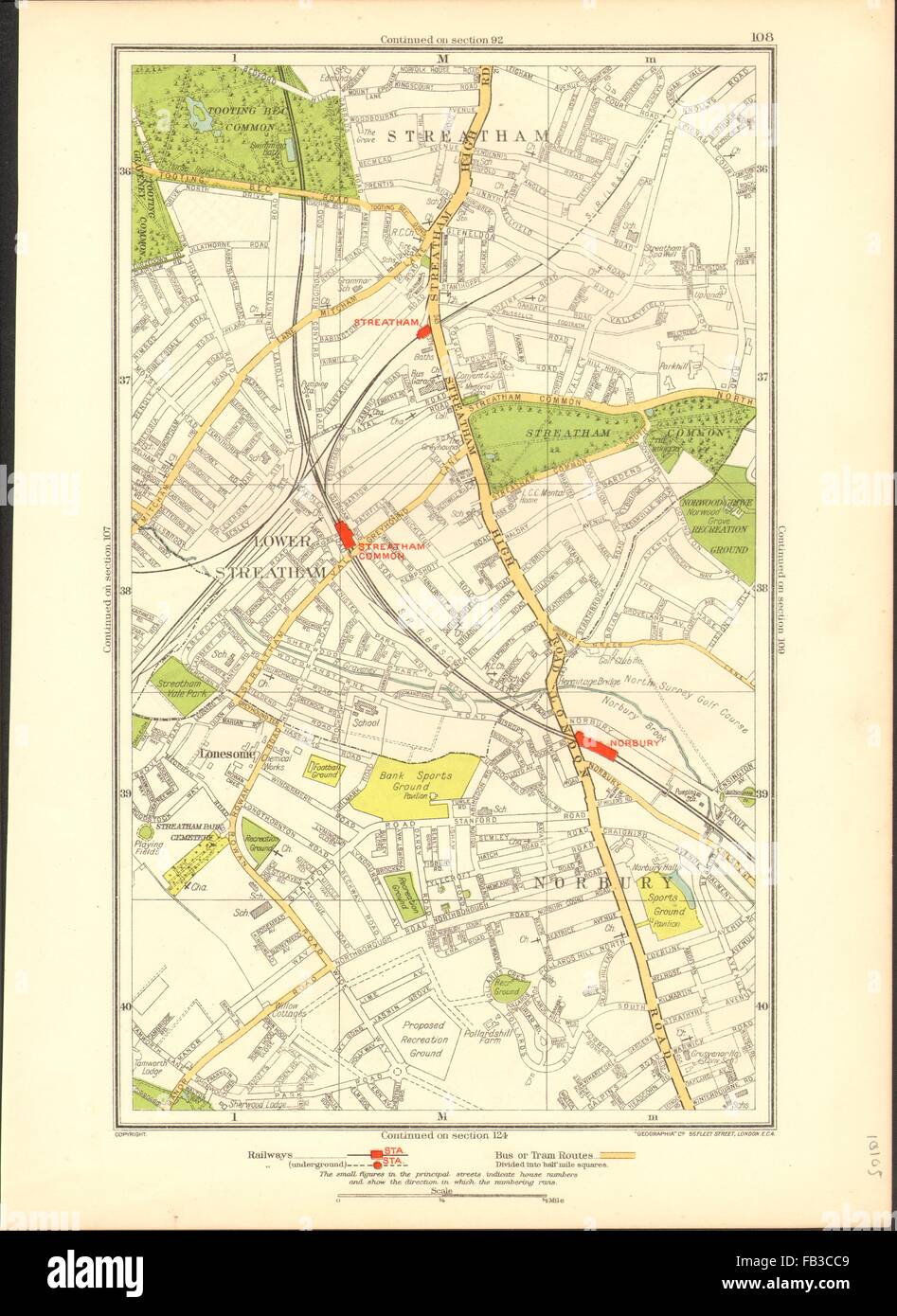LONDON:Lonesome,Lower Streatham,Norbury,Streatham Common,Tooting Bec ...