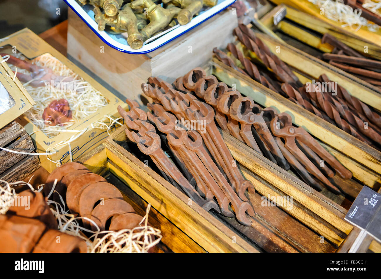 Food stall chocolate nuts hi-res stock photography and images - Alamy