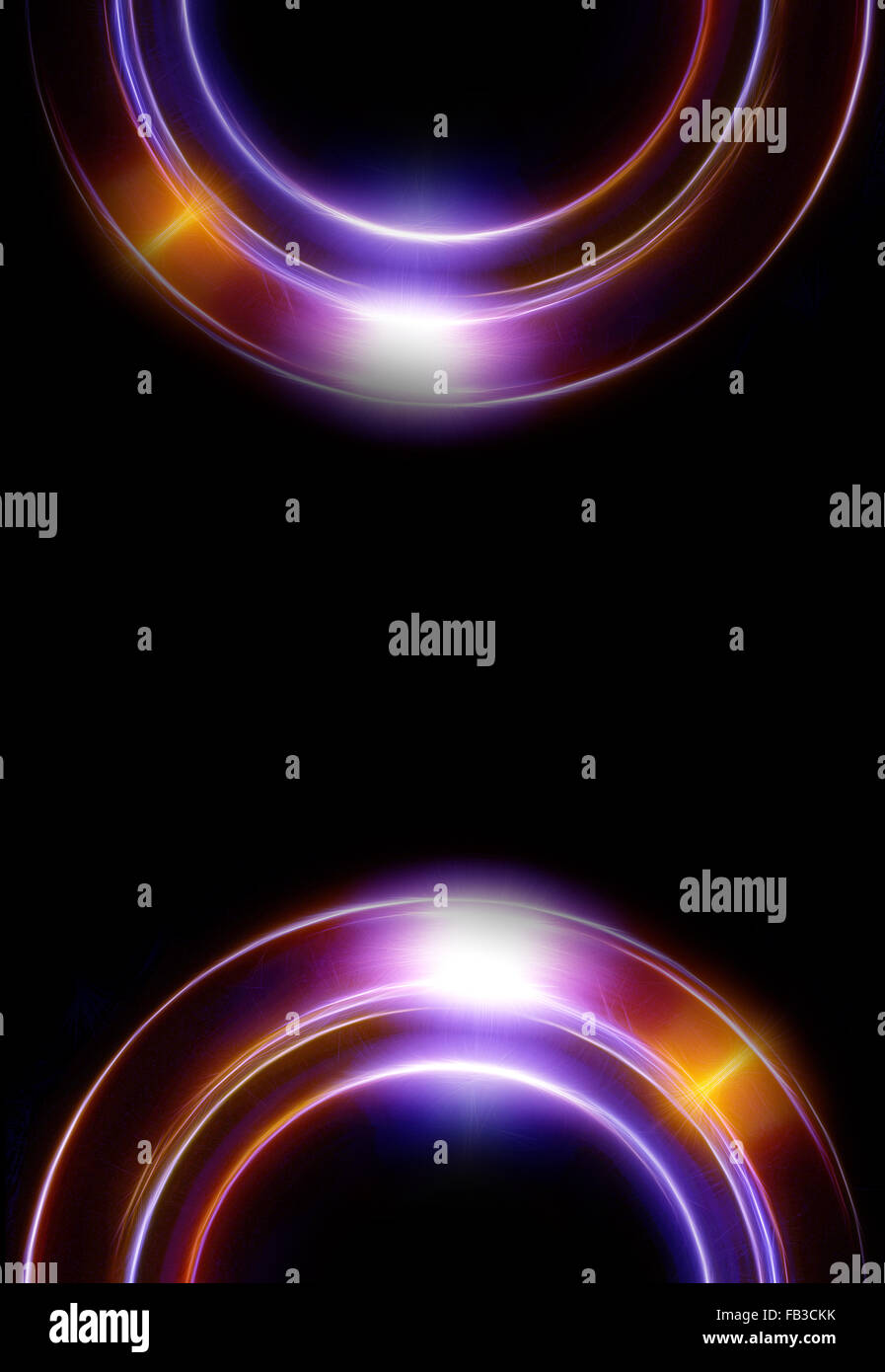Abstract background and color circle effect, black background Stock ...