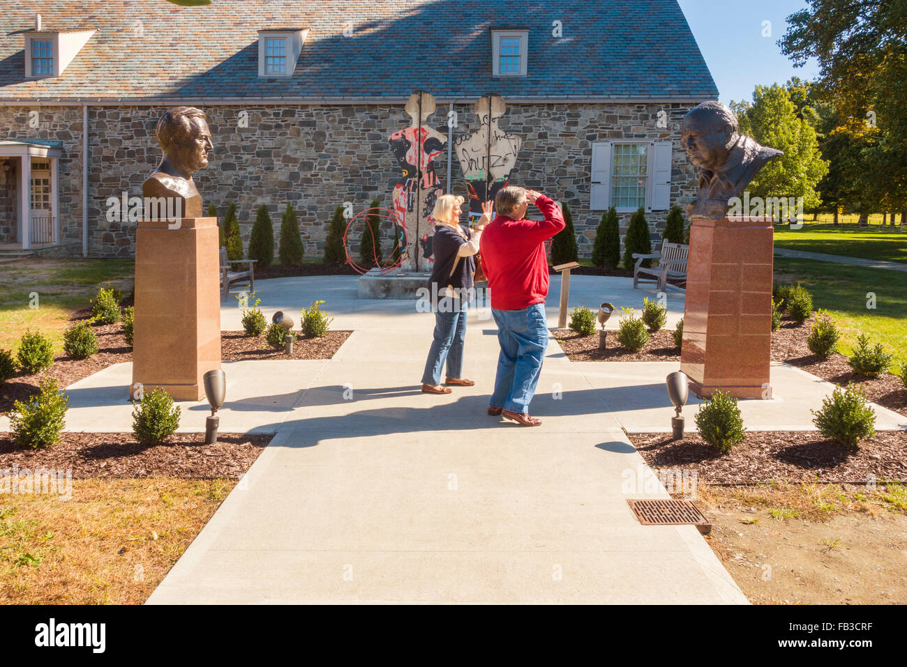 Franklin D Roosevelt presidential library and museum Stock Photo - Alamy