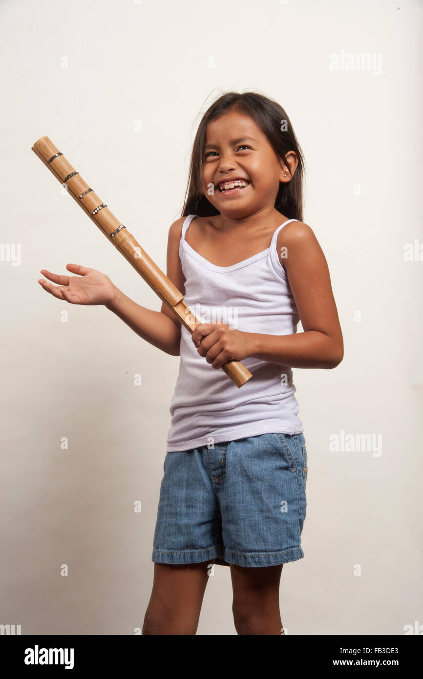 A demonstrative Native American girl member of the Acjachemen tribe ...