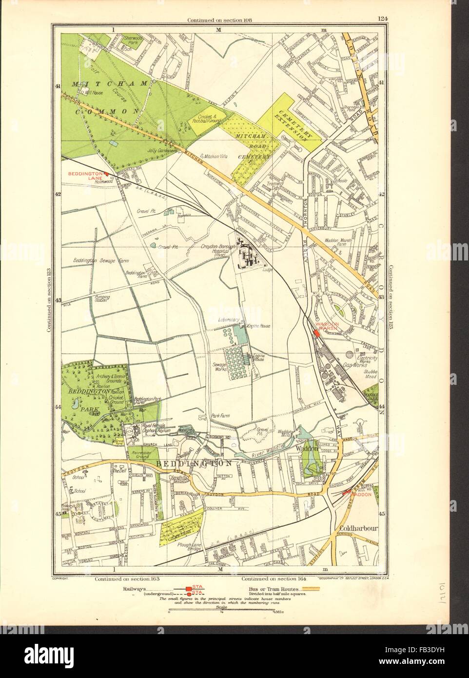 SURREY: Beddington Lane, Coldharbour, Sandhills, Waddon, Ampere Way ...