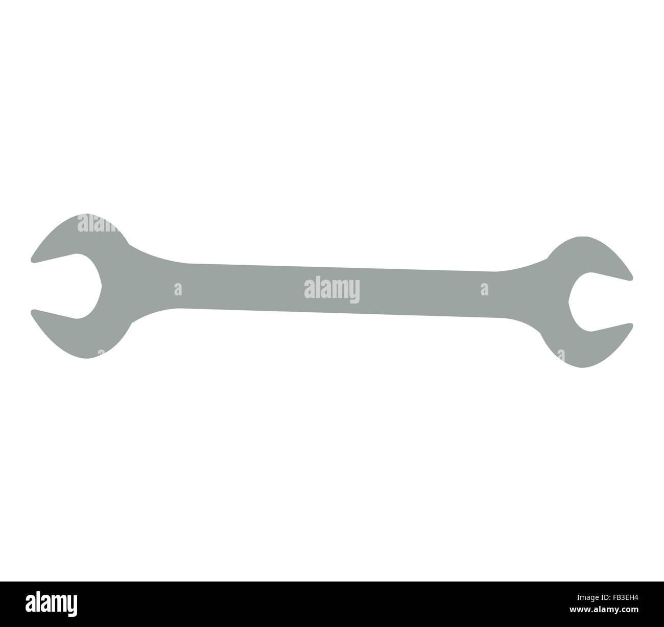 wrench on a white background Stock Photo - Alamy