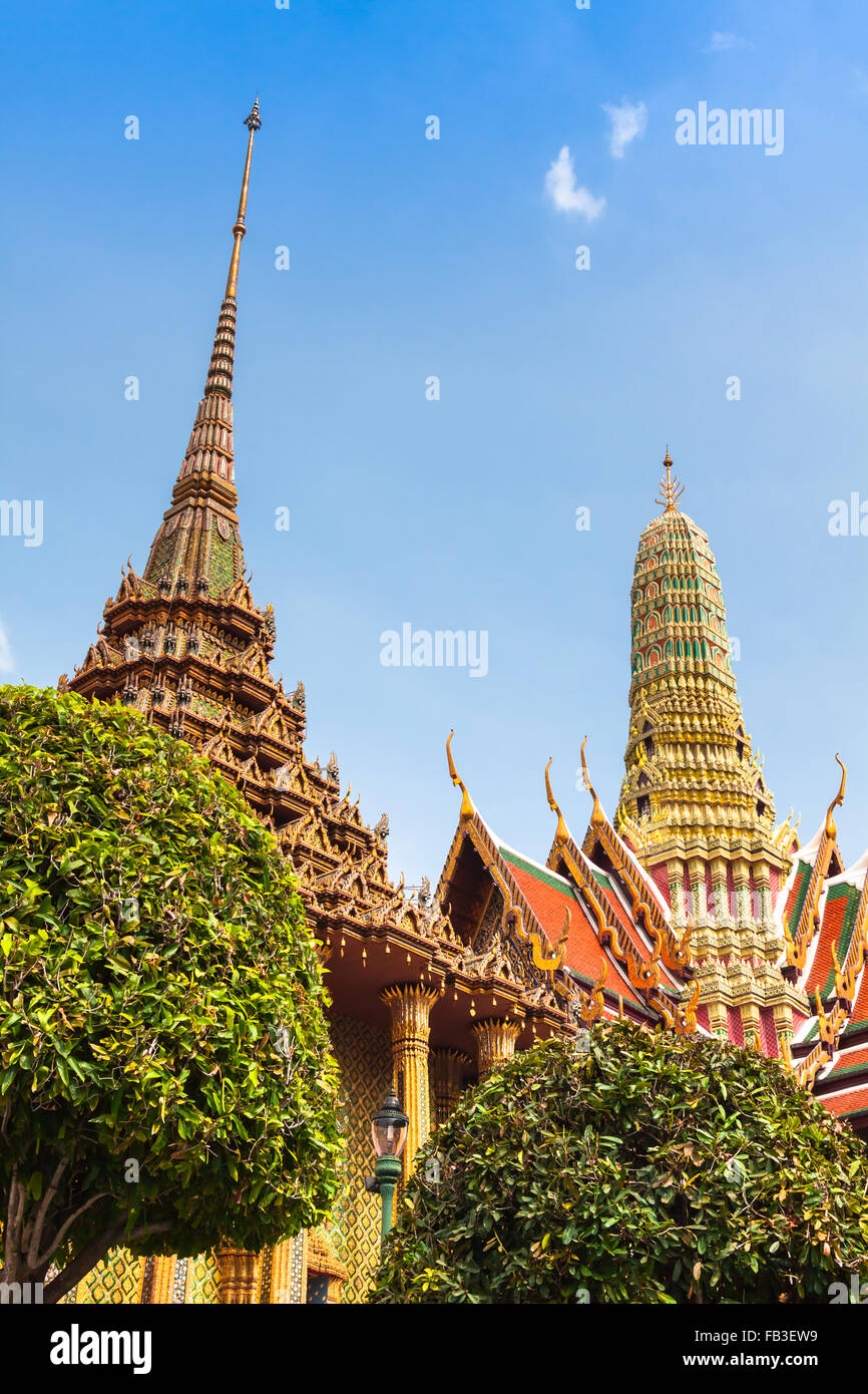 Wat Phra Kaew (Temple of the Emerald Buddha), Bangkok Thailand Stock ...
