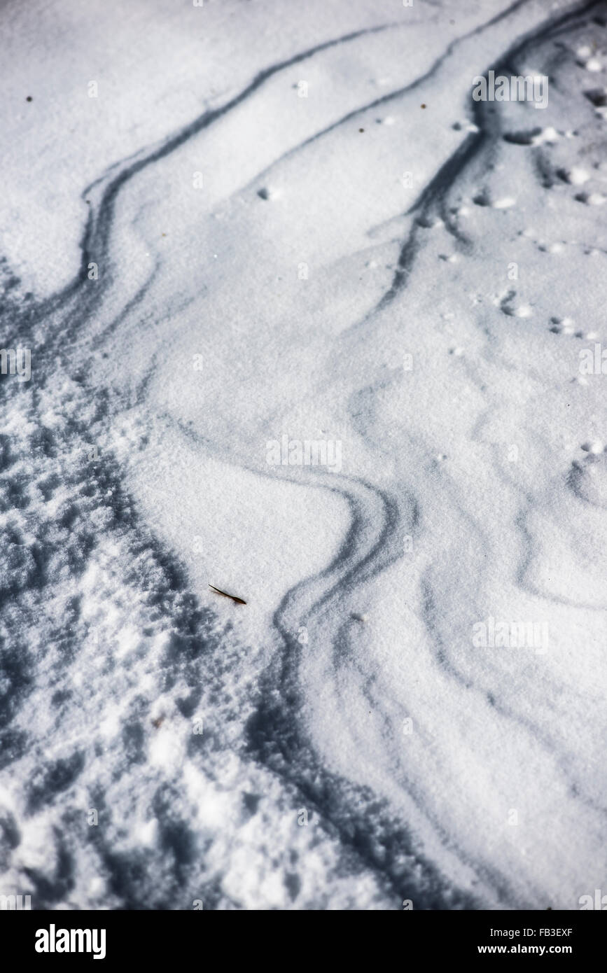 Blue snow curved lines hi-res stock photography and images - Alamy