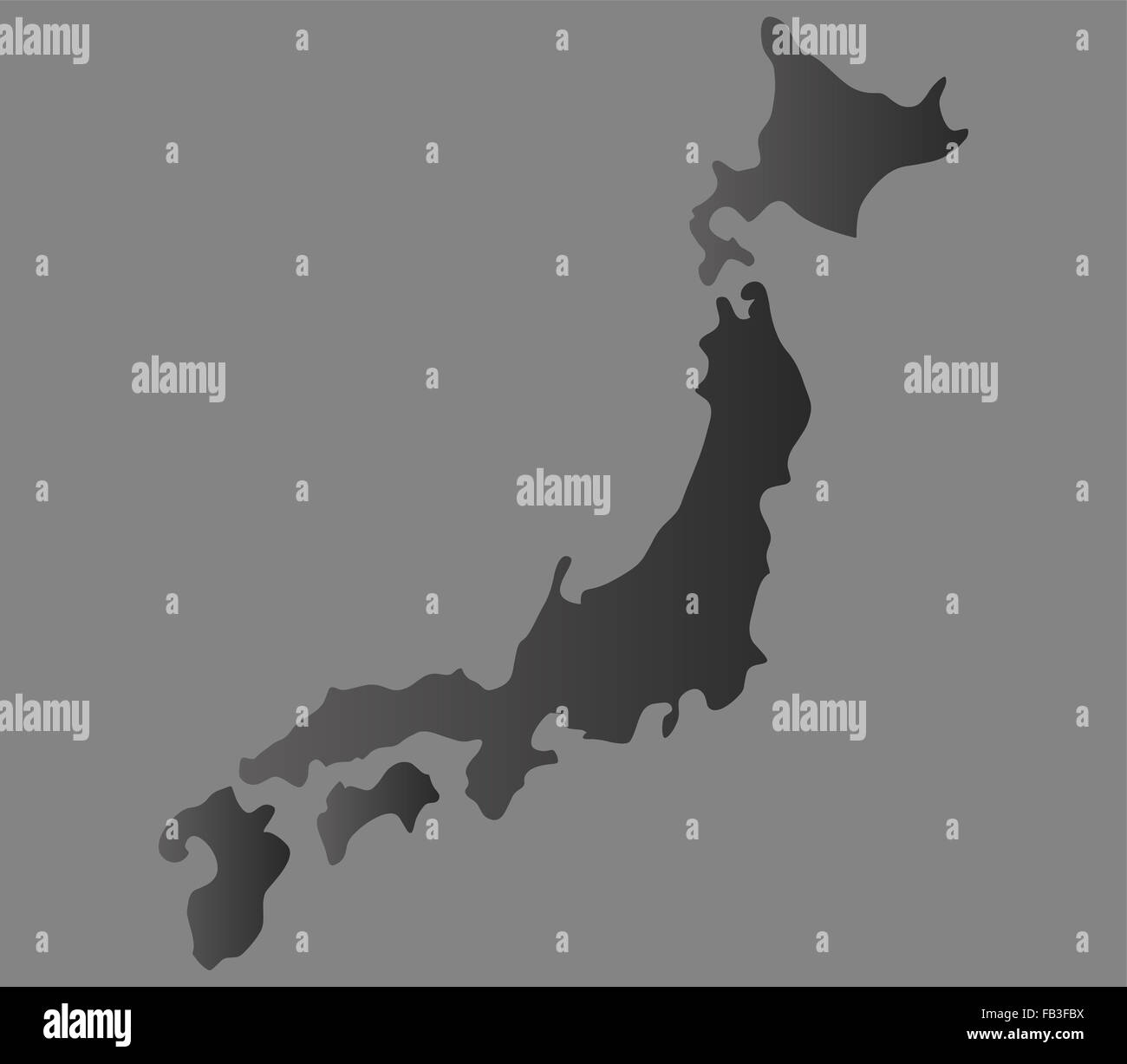 Japan country outline on a world map hi-res stock photography and ...
