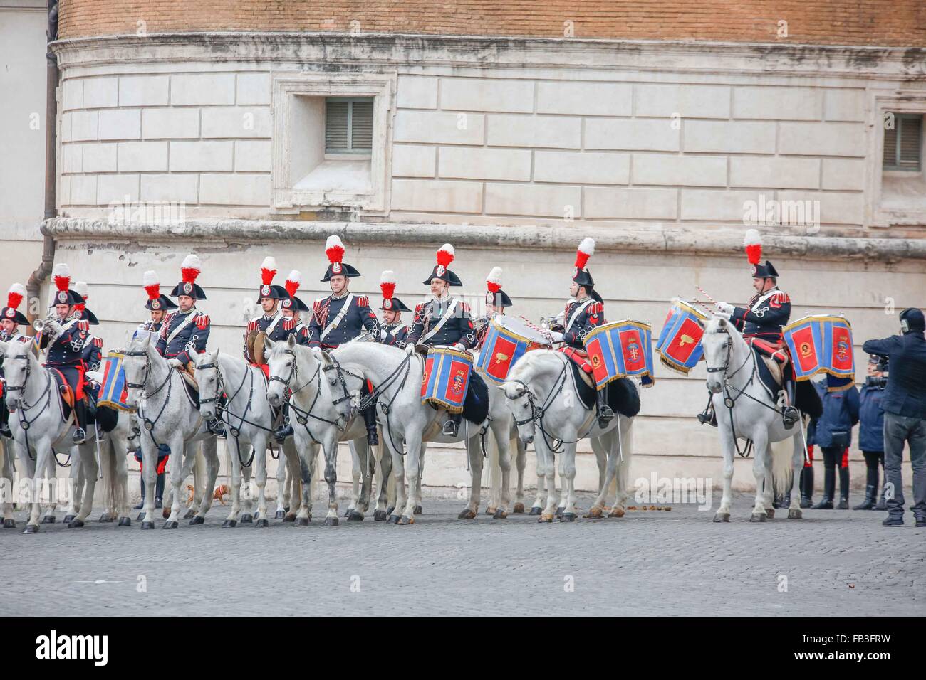 Rome, Italy. 07th Jan, 2016. "Festa del Tricolore" is the officially ...