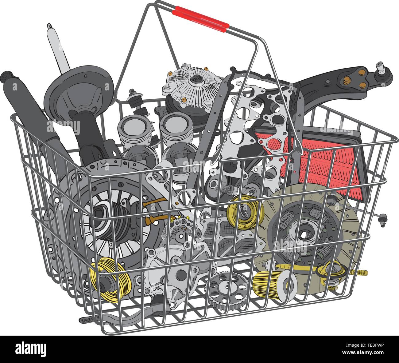 Many images of spare parts Stock Vector Image & Art - Alamy