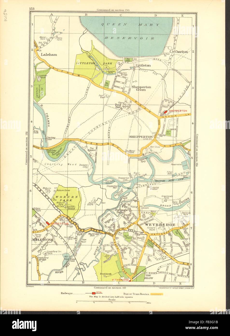 WEYBRIDGE: Halliford,Shepperton,Littleton,Addleston,Laleham,Charlton ...