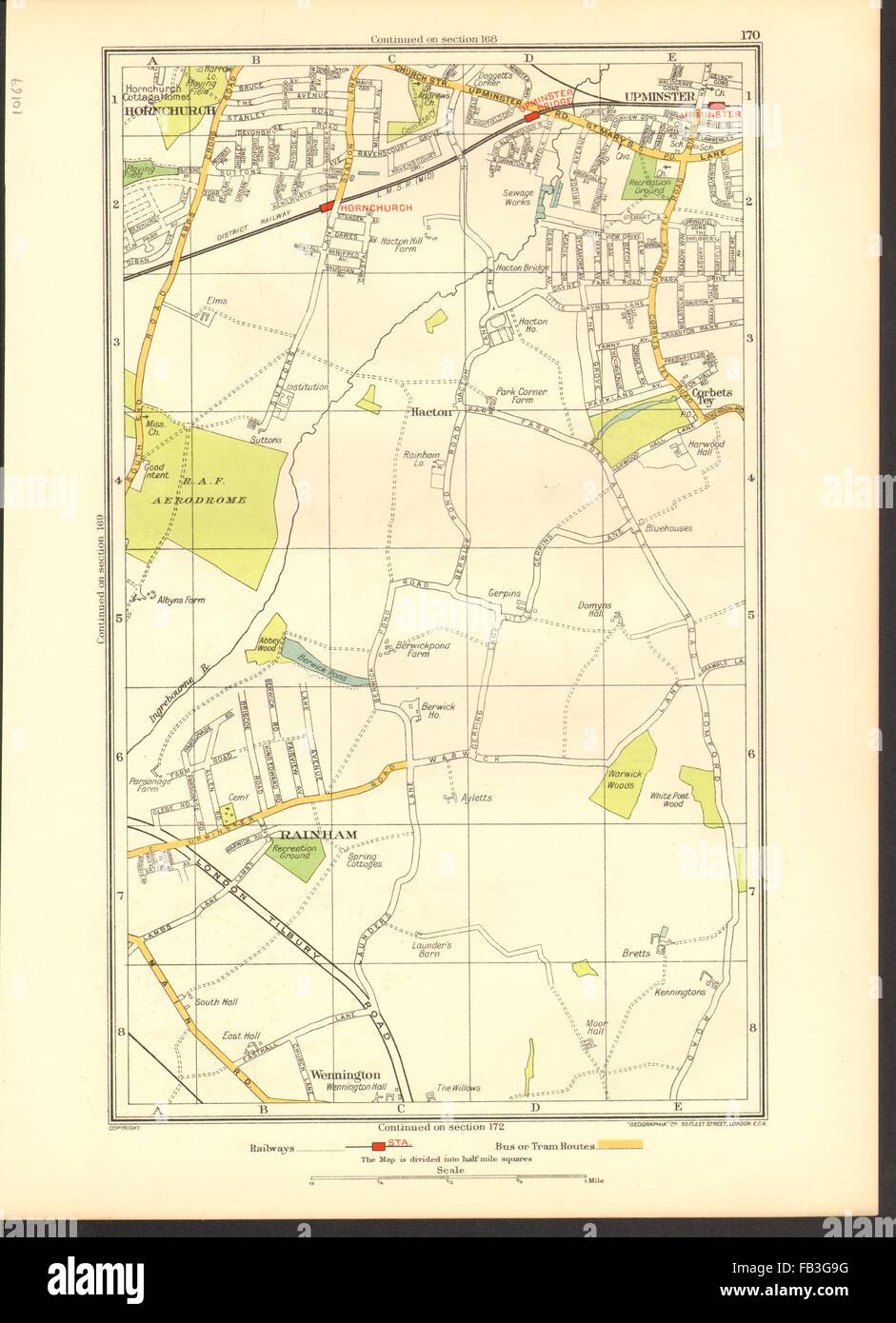Map Of Upminster High Resolution Stock Photography and Images - Alamy