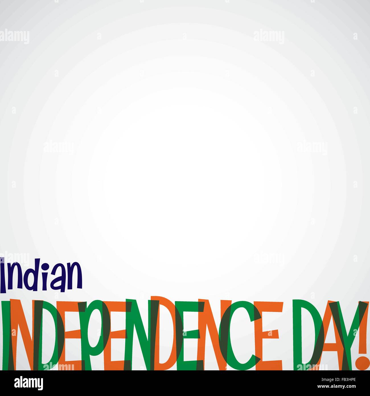 Bright typographic Indian Independence Day card in vector format Stock ...