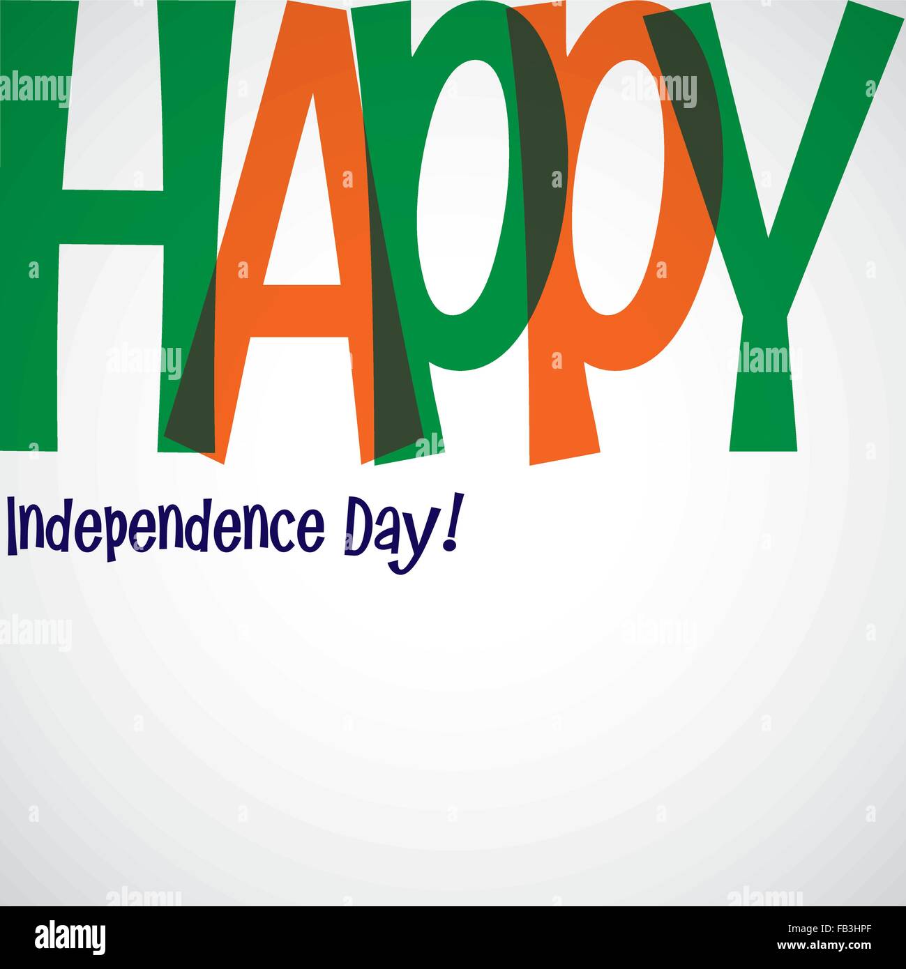 Bright typographic Indian Independence Day card in vector format Stock ...