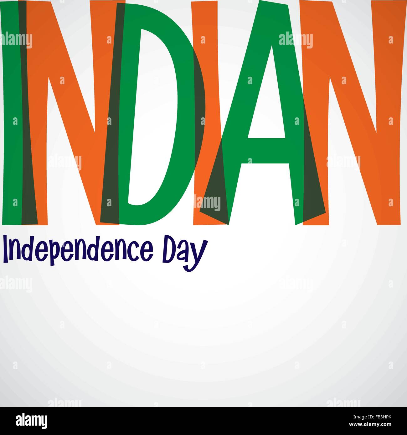 Bright typographic Indian Independence Day card in vector format Stock ...