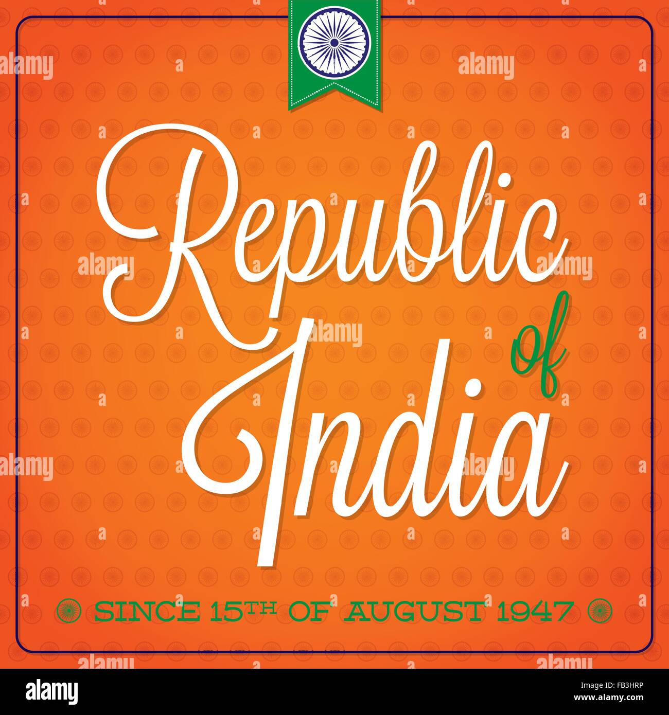 Elegant typographic Indian Independence Day card in vector format Stock ...