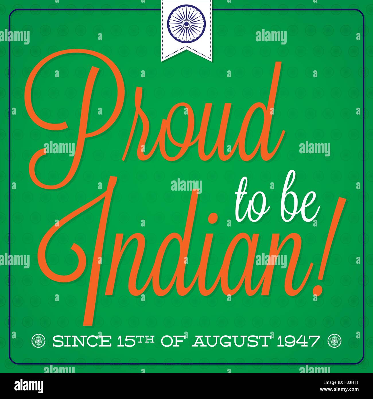 Elegant typographic Indian Independence Day card in vector format Stock ...