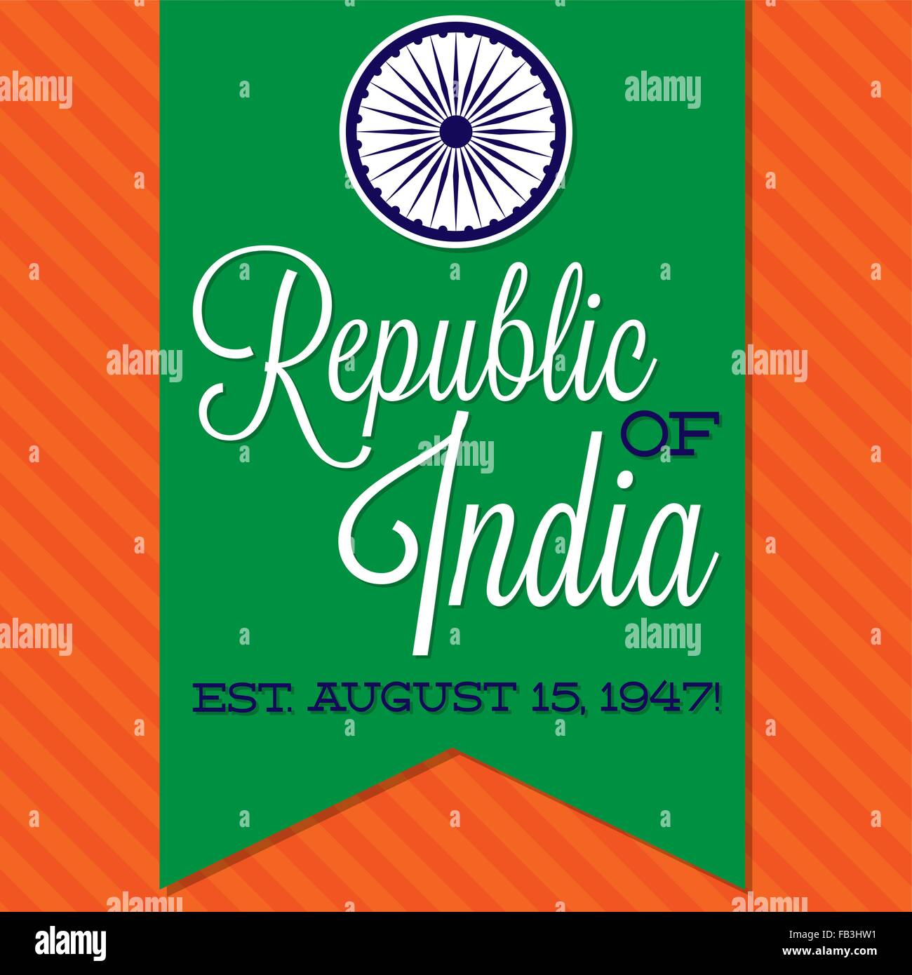 Sash Indian Independence Day card in vector format Stock Vector Image ...