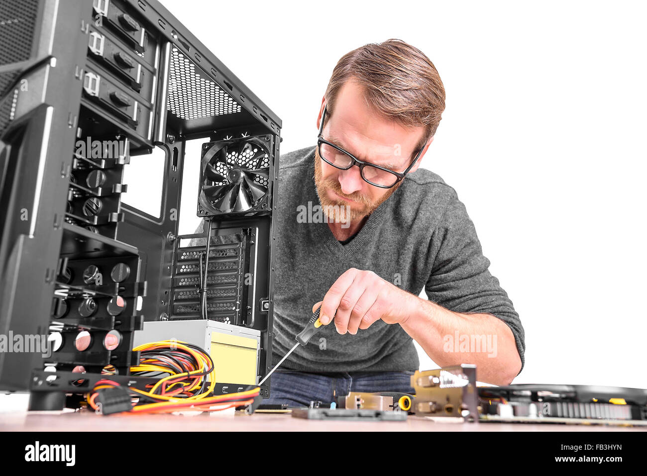 Repair of computer Stock Photo - Alamy
