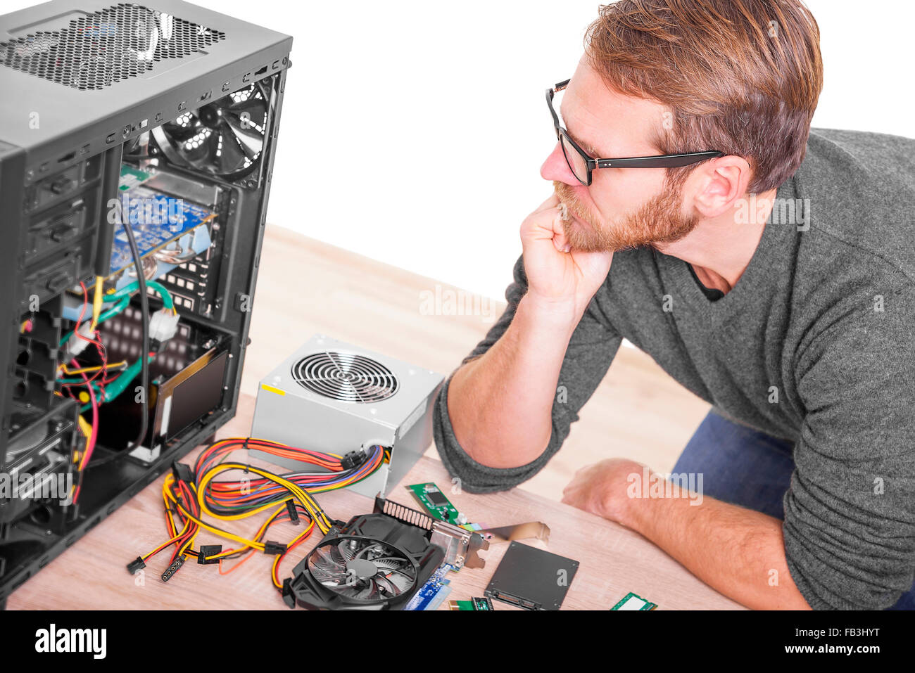 Repair of computer Stock Photo - Alamy