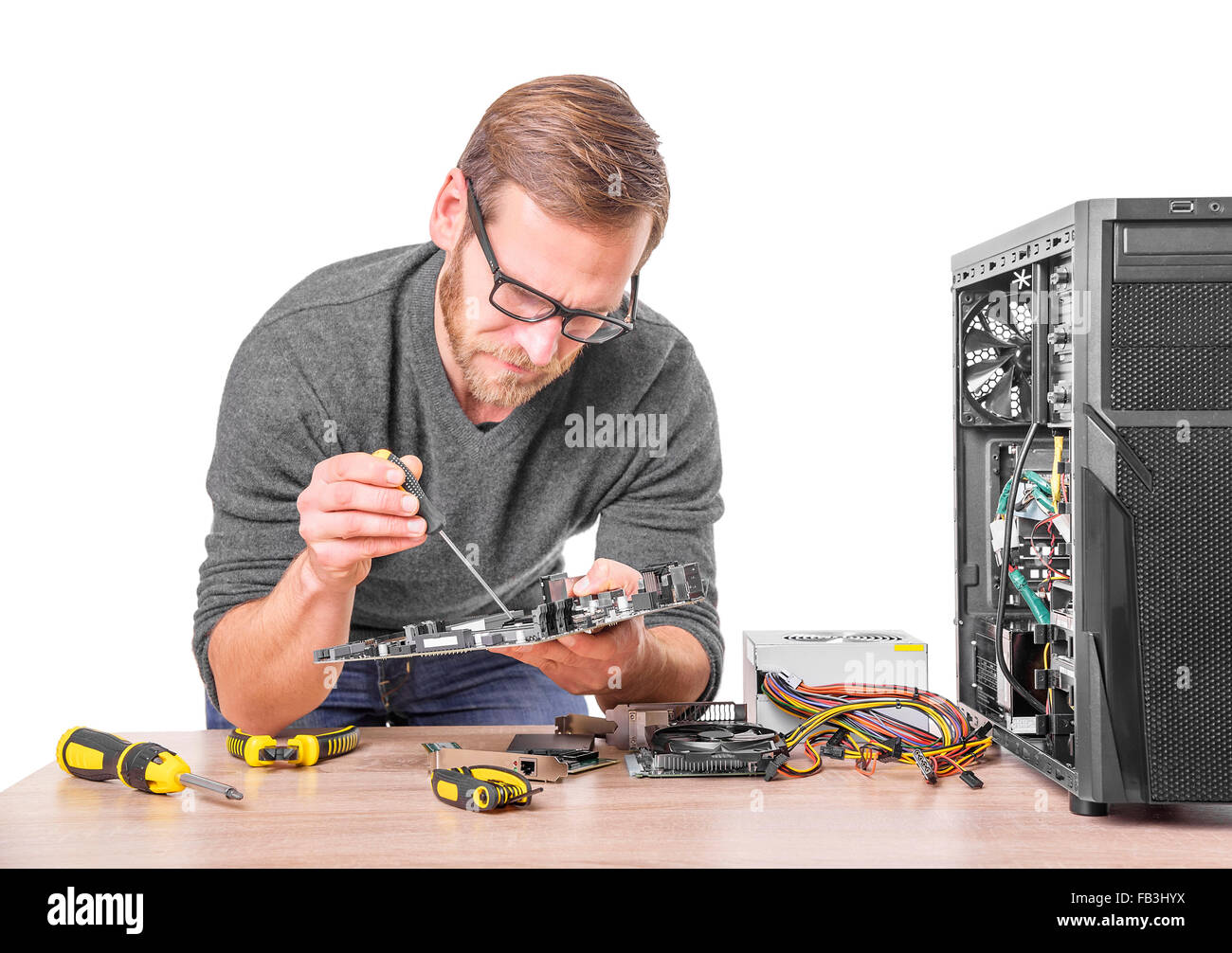 Computer repair office hi-res stock photography and images - Alamy