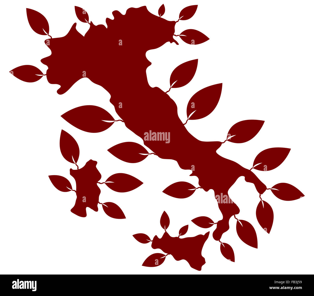map Italy on white background Stock Photo - Alamy