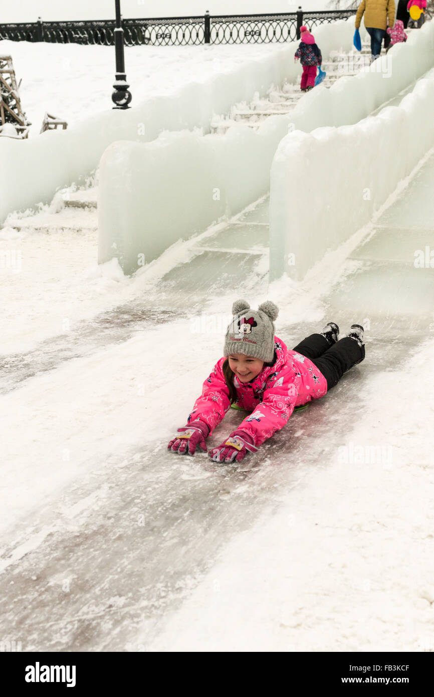 Russian ice slides hi-res stock photography and images - Alamy