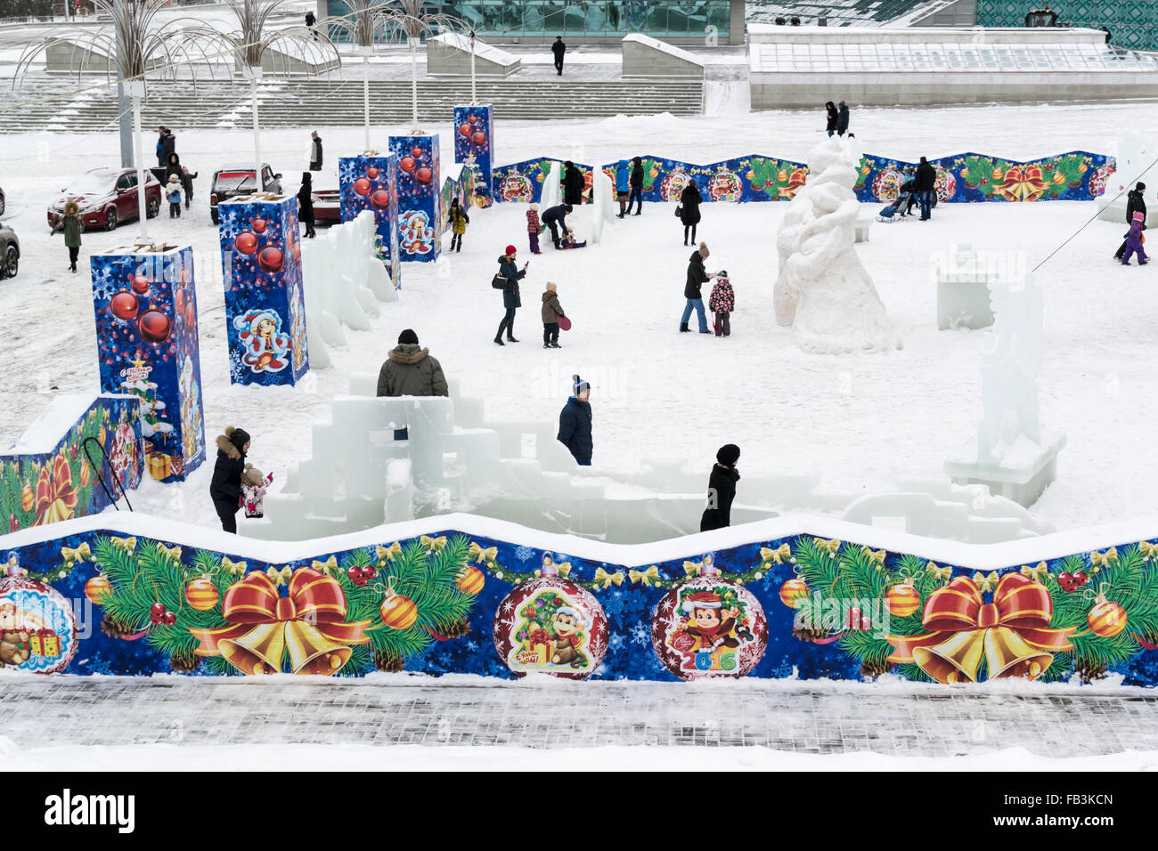 Russian ice slides hi-res stock photography and images - Alamy