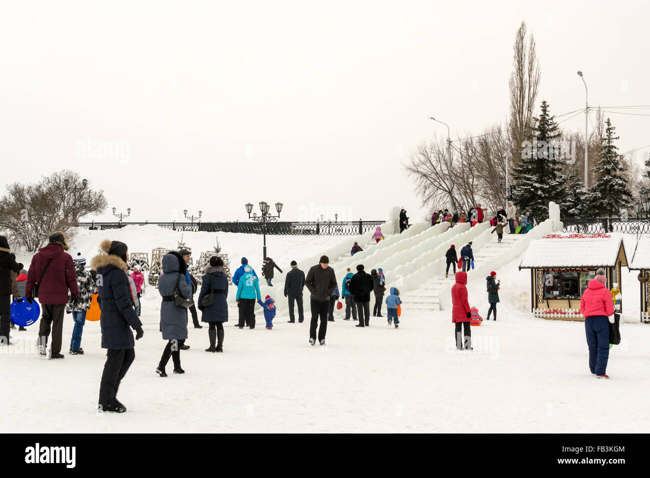 Russian ice slides hi-res stock photography and images - Alamy