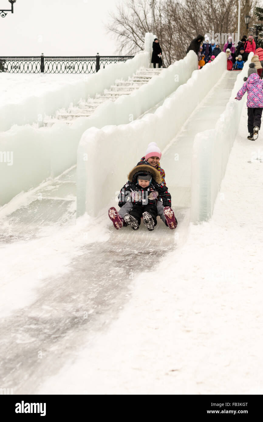 Russian ice slides hi-res stock photography and images - Alamy