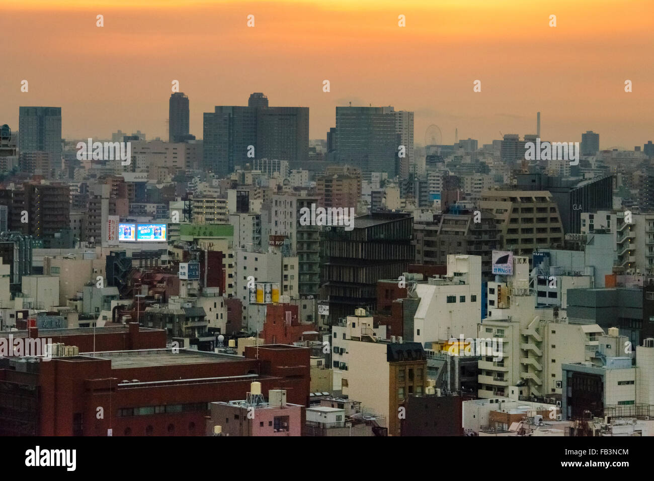 Tokyo skyline at dawn, Tokyo, Japan Stock Photo - Alamy