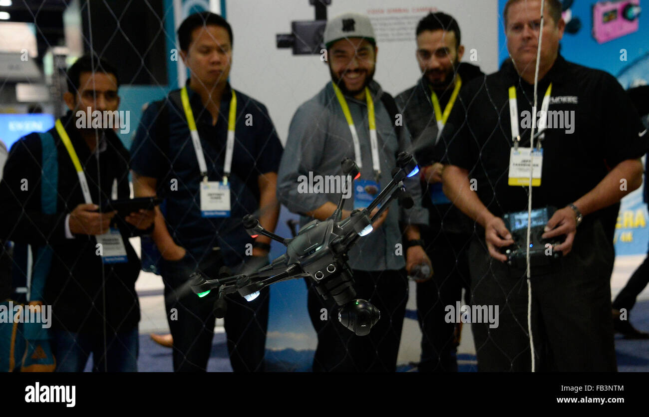 Las Vegas NV, USA. 8th Jan, 2016. Yuneec shows their latest Typhoon H ...