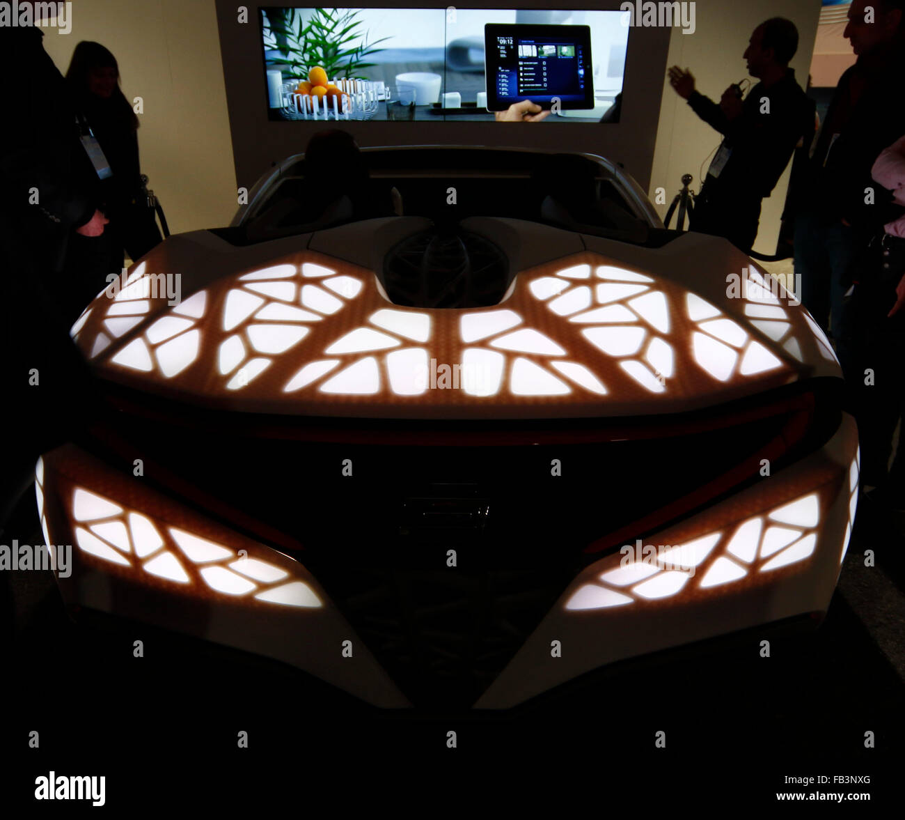 Las Vegas NV, USA. 8th Jan, 2016. Bosch shows their lighted different ...