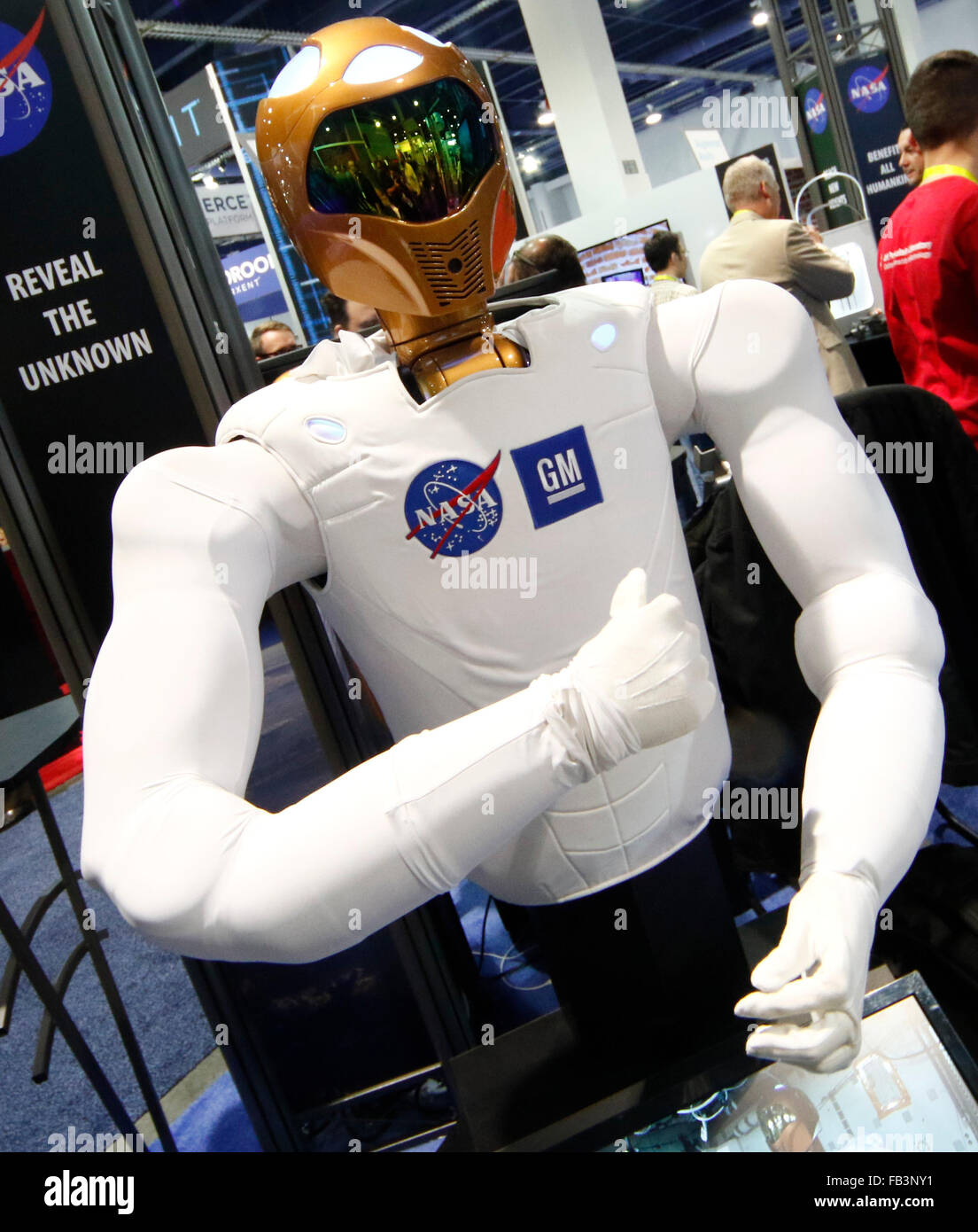 Las Vegas NV, USA. 8th Jan, 2016. NASA Robot that works on the ...