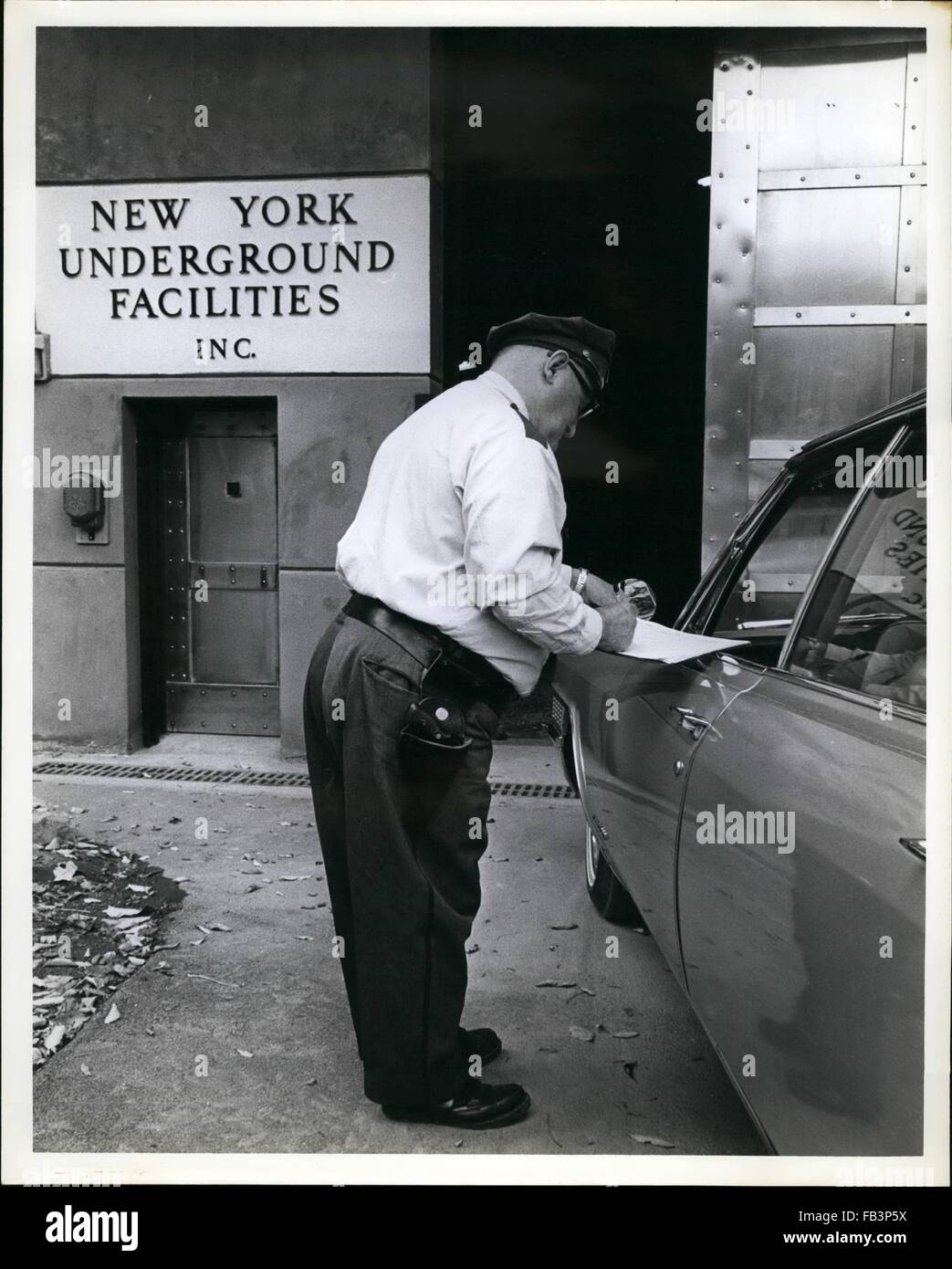 1978 - Maintenance to underground city. - security guard checking in ...