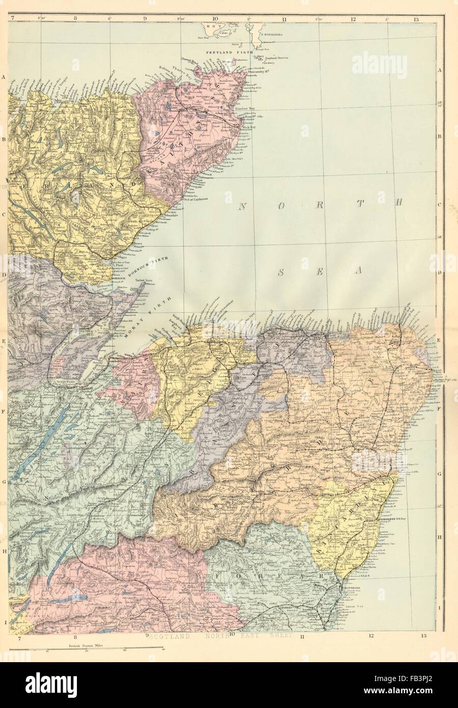 Map of banff hi-res stock photography and images - Alamy