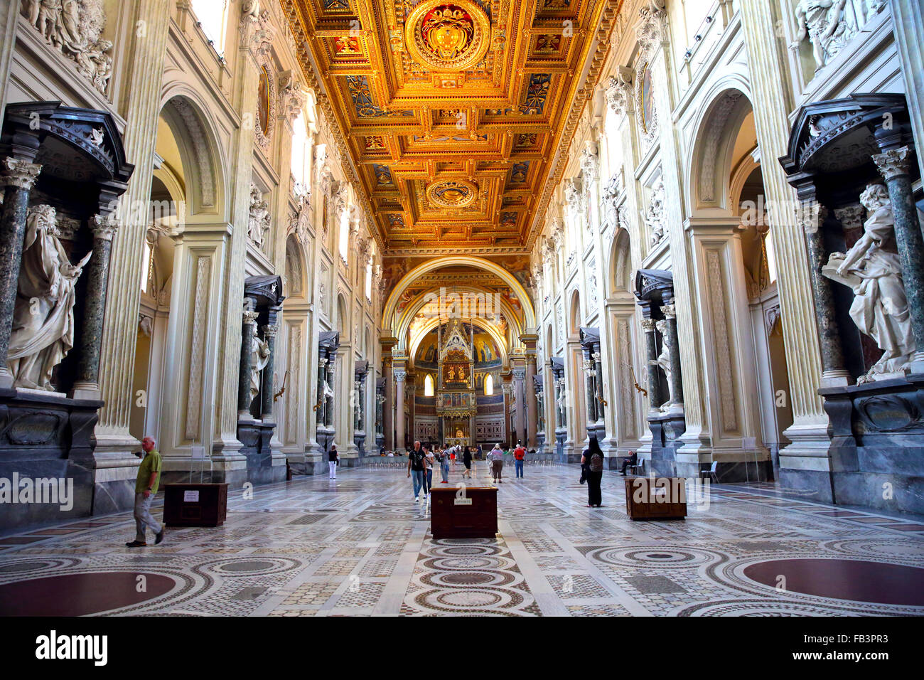 Basilica of Saint John Lateran church in Rome Italy Stock Photo - Alamy