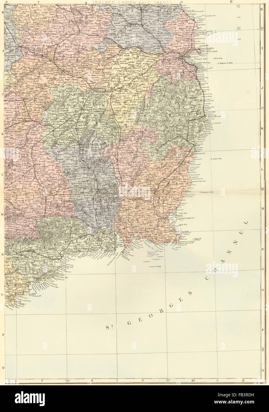 Vintage dublin maps hi-res stock photography and images - Alamy