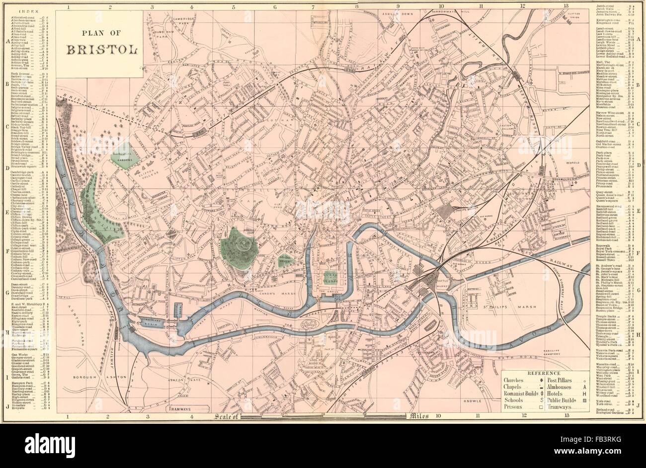 Old map of bristol hi-res stock photography and images - Alamy