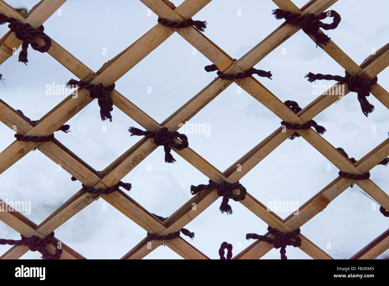 Historic samurai residences in Nagamachi Samurai District, fence frame ...