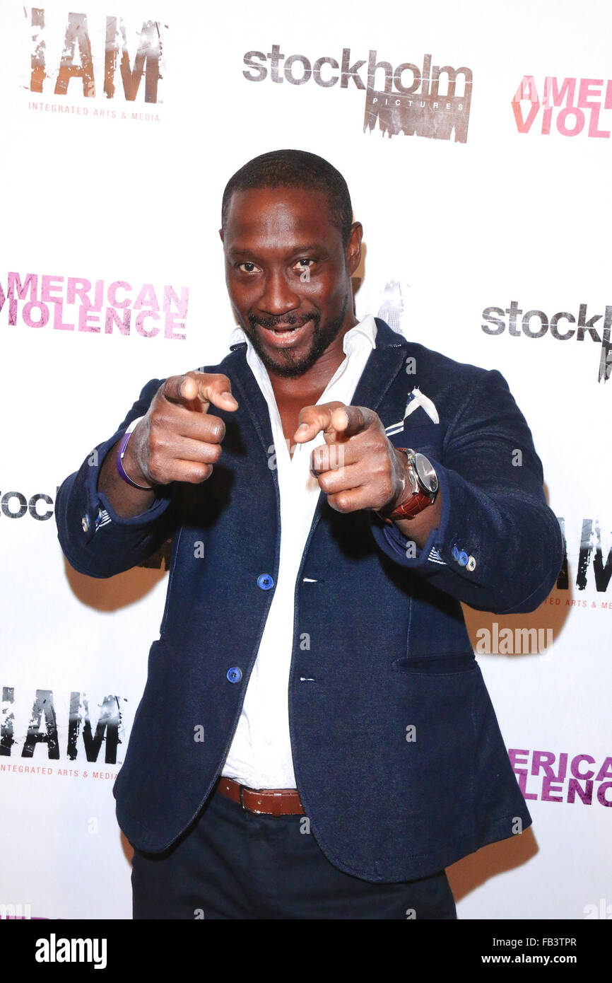 LA premiere of 'American Violence' - Arrivals Featuring: Johnjay Fitih Where: Los Angeles ...
